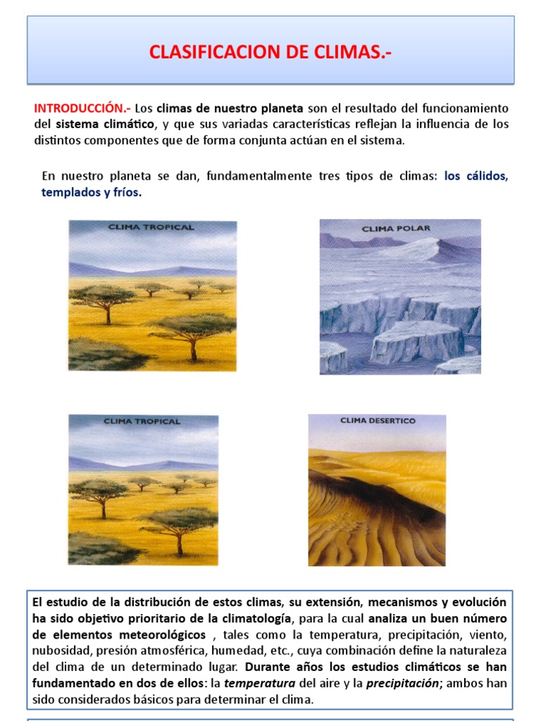 12 Clasificacion de Climas.. | PDF | Clima | Clima templado