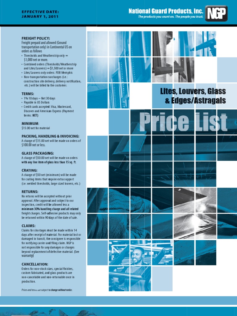 NGP Pricebook 2011 Lite Kit | PDF | Polyvinyl Chloride | Screw