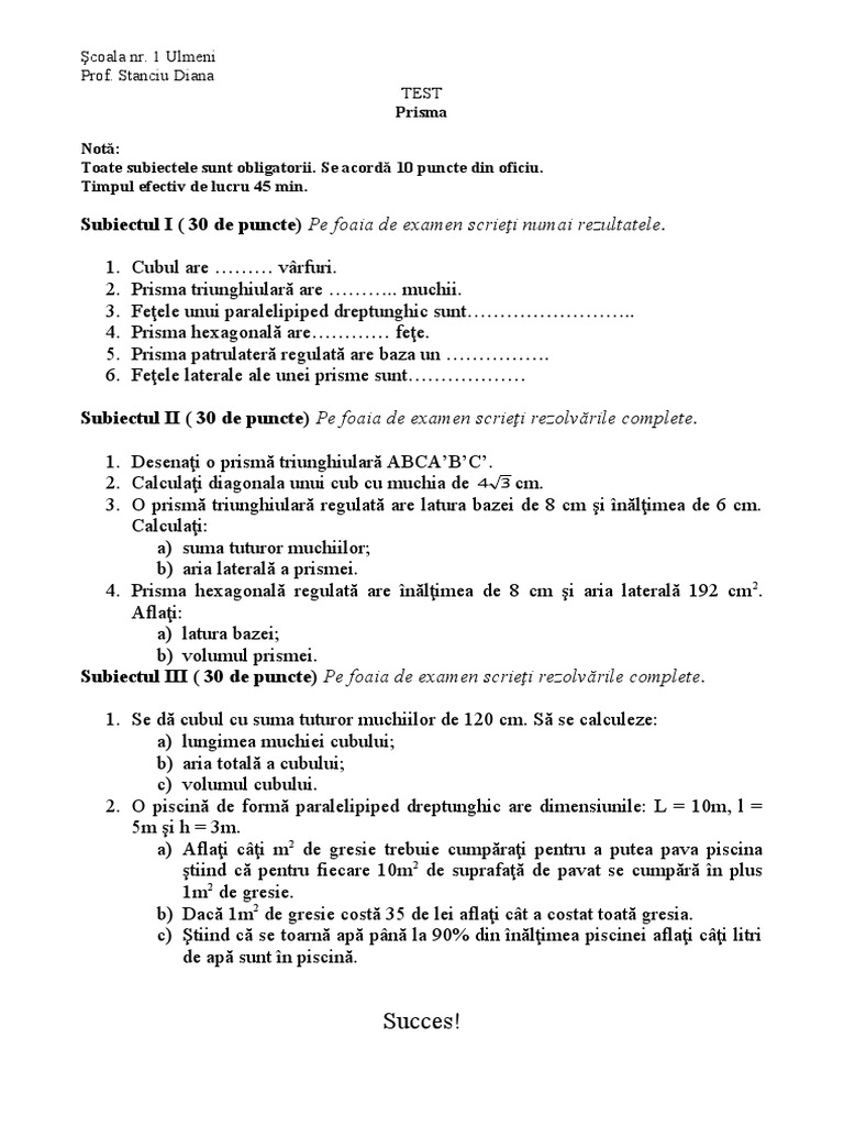 0 Test Prisma | PDF
