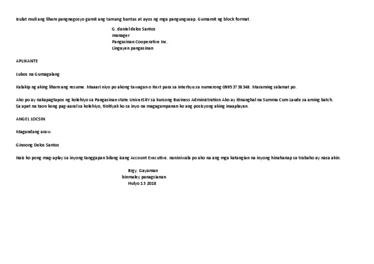 Activity Liham | PDF