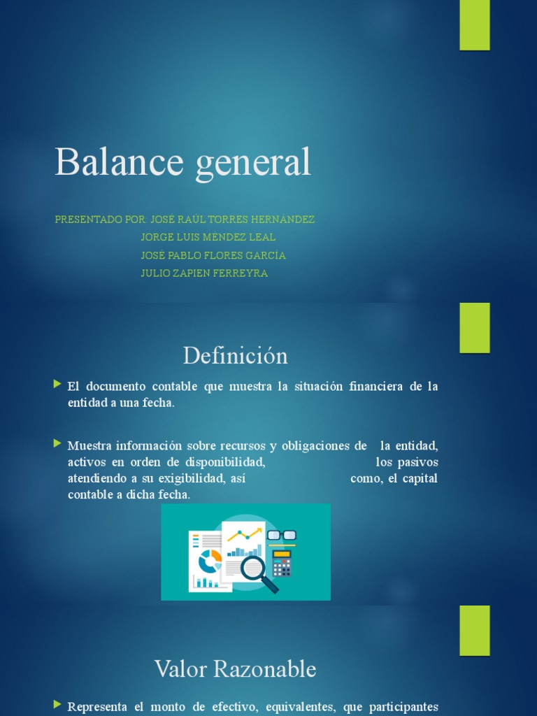 Balance General | PDF | Hoja de balance | Contabilidad
