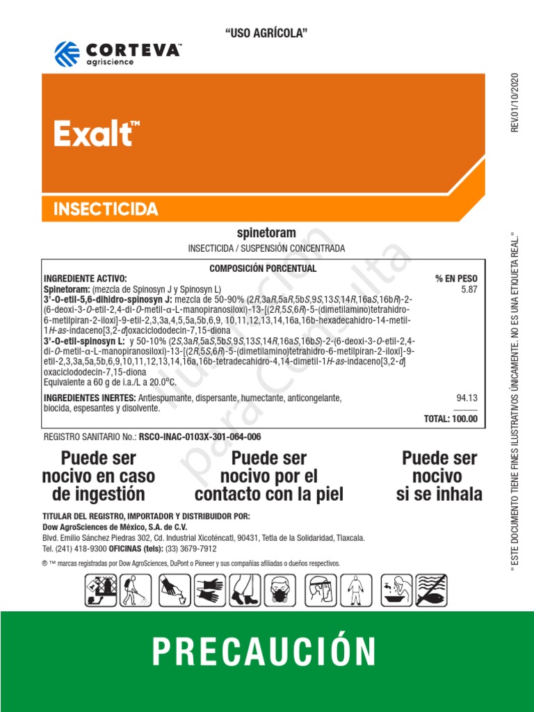 Exalt Etiqueta Web Mexico | PDF | Residuos | Agua subterránea