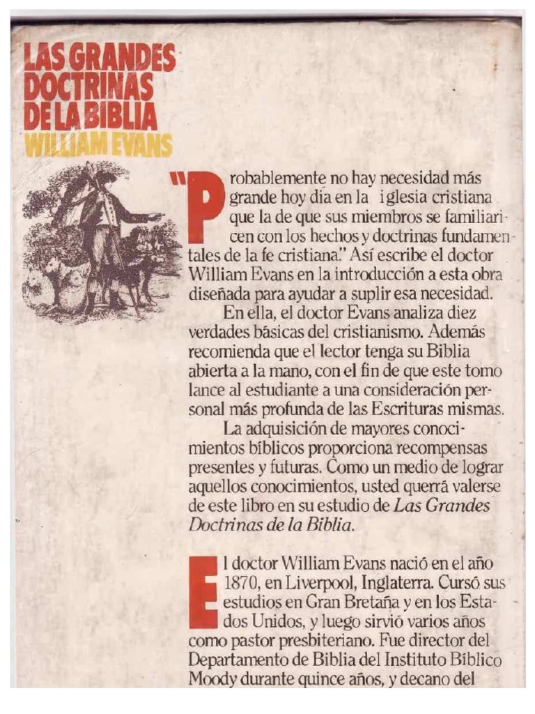 PDF William Evans Las Grandes Doctrinas de La Biblia DL - PDF | PDF | Dios | Misericordia