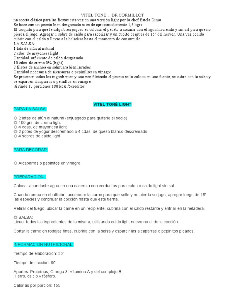 Vitel Toné Light | PDF