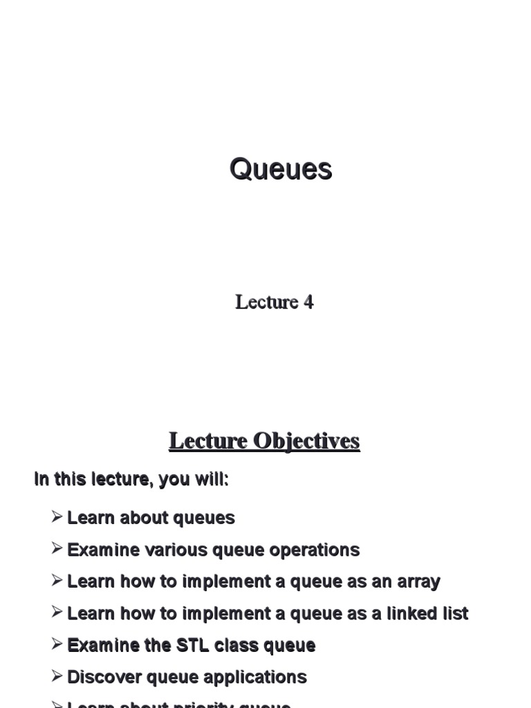 Queue Pdf Queue Abstract Data Type Object Oriented Programming 6078