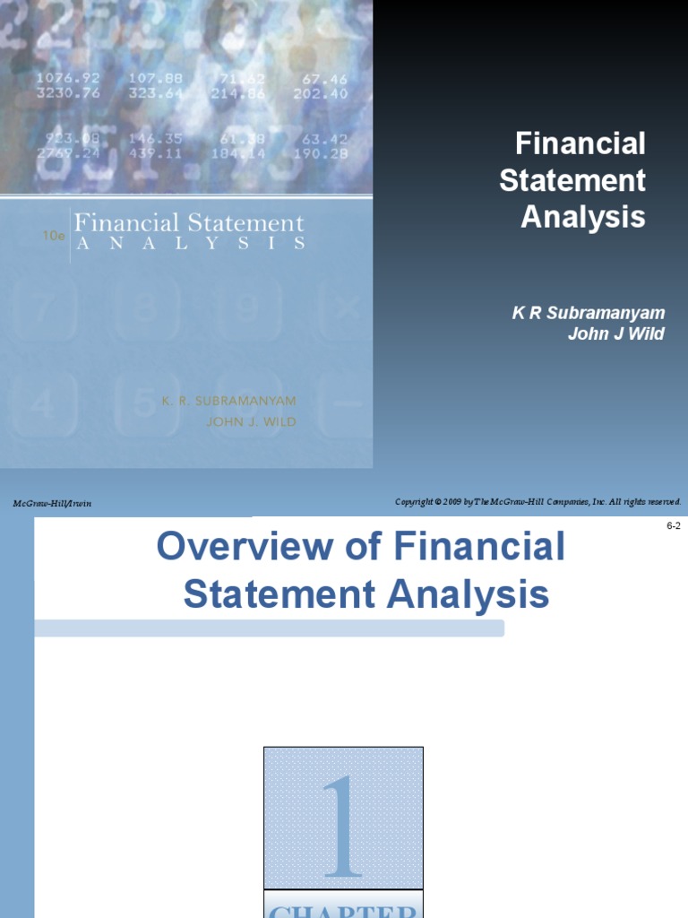 Financial Statement Analysis: K R Subramanyam John J Wild | PDF | Stock ...
