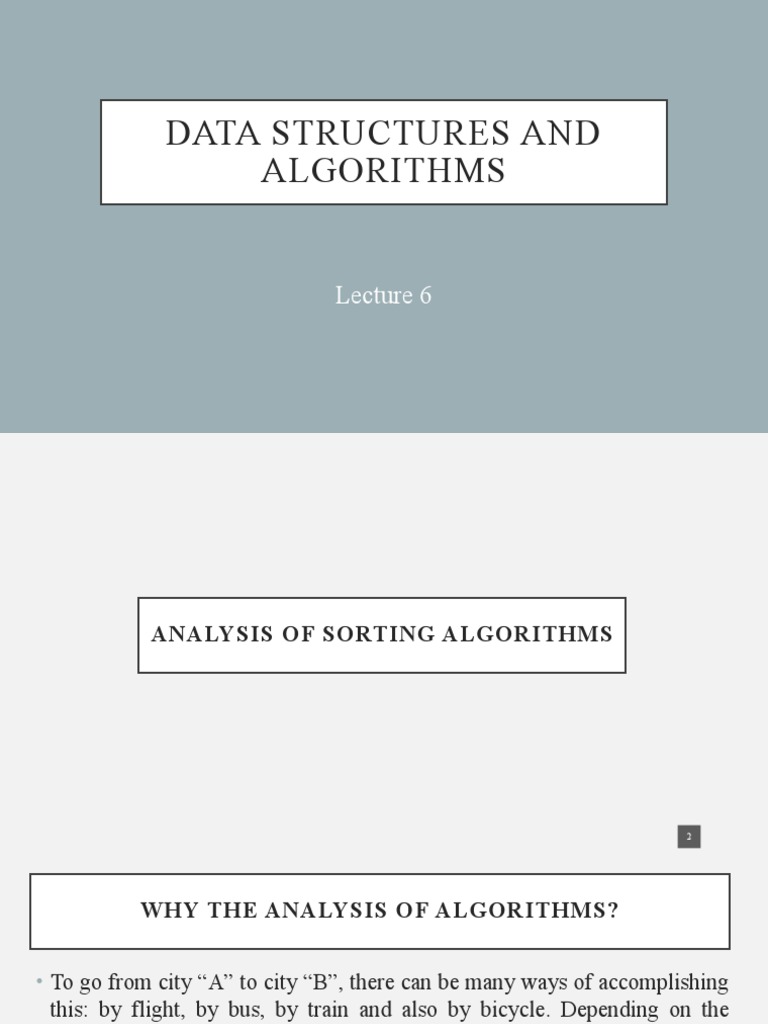 Data Structures and Algorithms | PDF | Time Complexity | Computational Complexity Theory