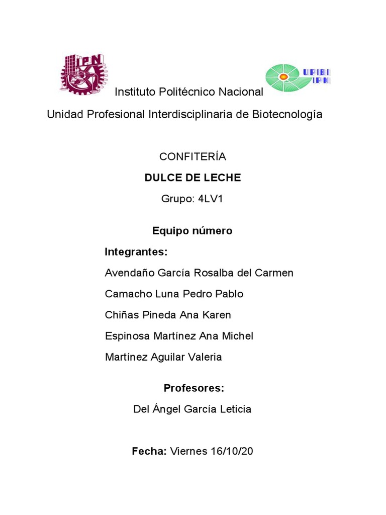 Proceso de Elaboración del Dulce de Leche | PDF | Leche | Comida y bebida