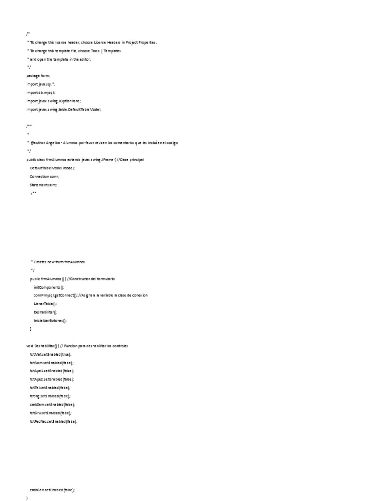 Codigo Formulario | PDF | SQL | Paradigmas de programación
