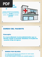 Admision y Egreso Del Paciente | PDF | Historial médico | Hospital
