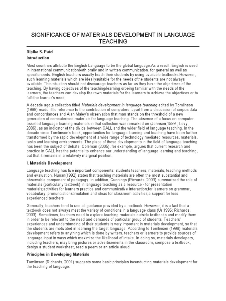 significance-of-materials-development-in-language-teaching-pdf