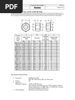 Dimensions of Metric Hex Nuts | PDF | Nut (Hardware) | Metalworking
