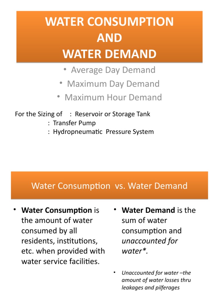 #Water Demand | PDF | Horsepower | Water