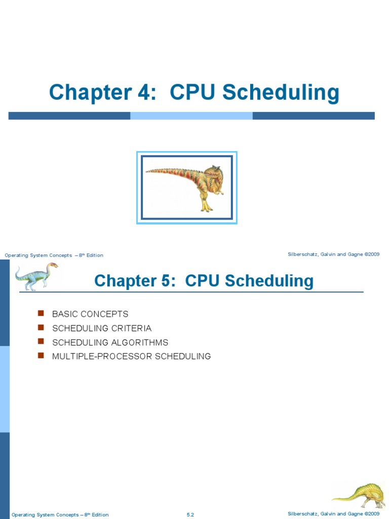 Chap 4 CPU Scheduling | PDF | Scheduling (Computing) | Process (Computing)