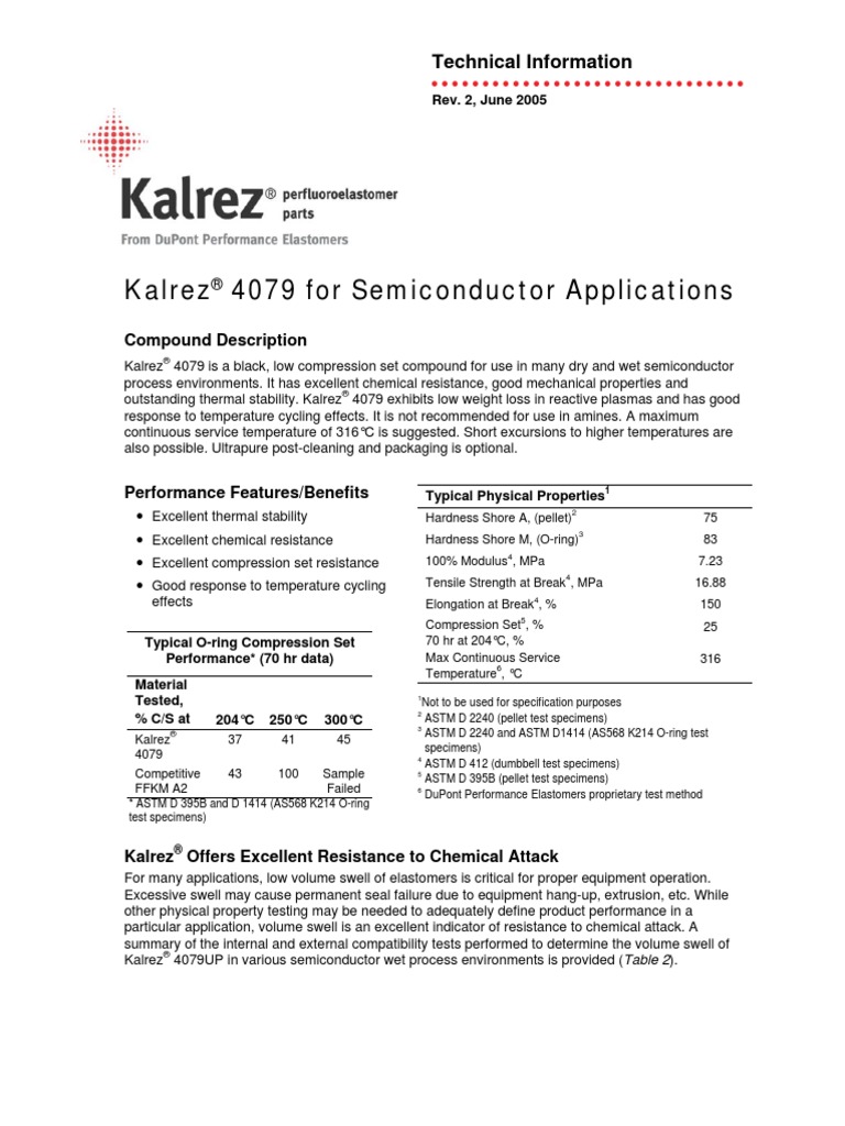 ERIKS - Kalrez 4079 | PDF | Materials | Chemistry