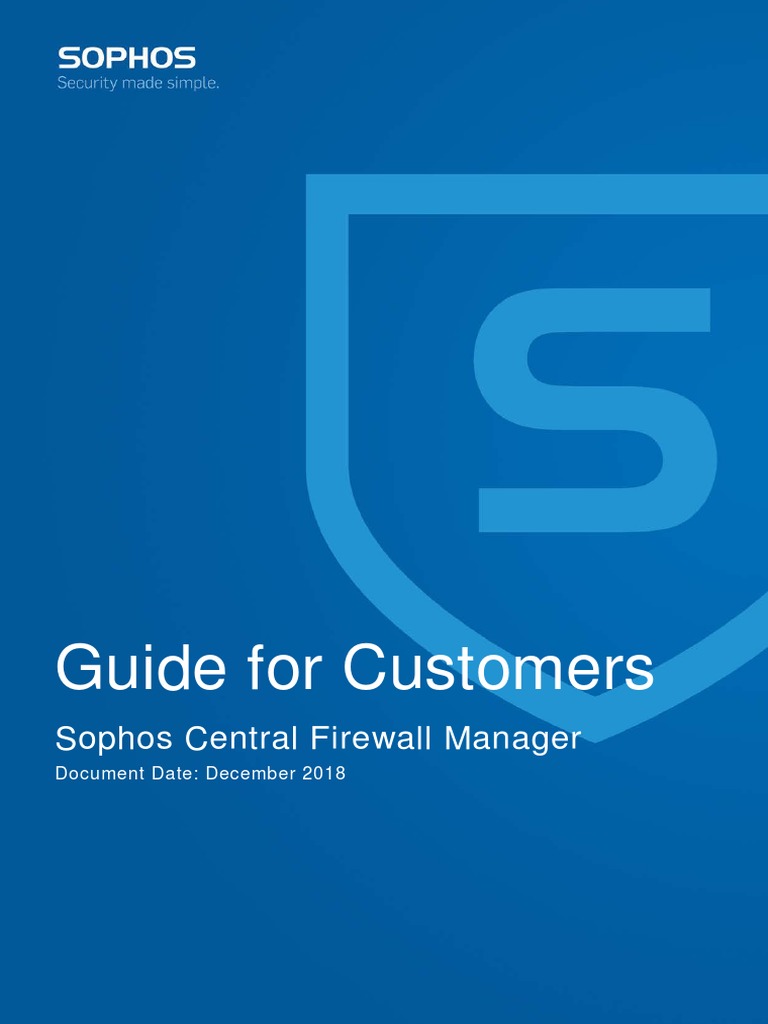 Sophos Firewall Manager Guide 2018 | PDF | World Wide Web | Internet & Web