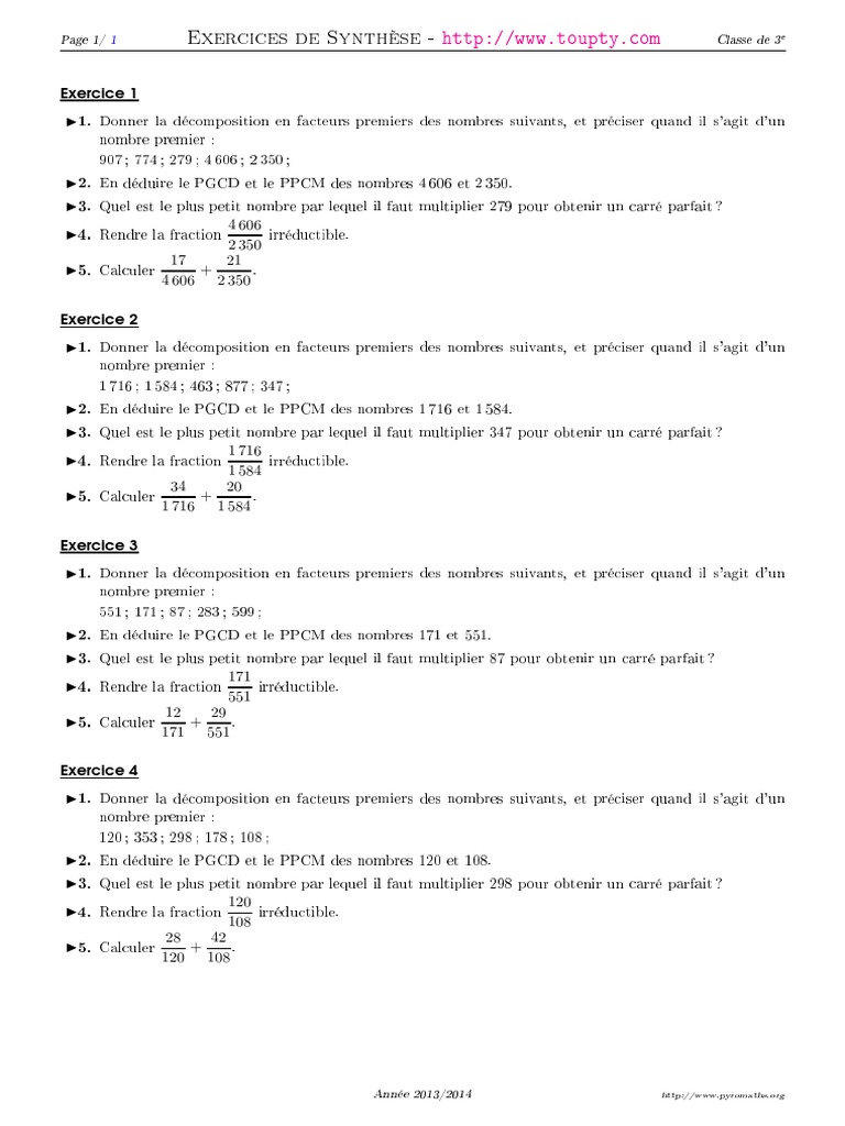 Exercice Synthese 2 PDF | PDF | Méthodes et références pédagogiques | Ordinateurs