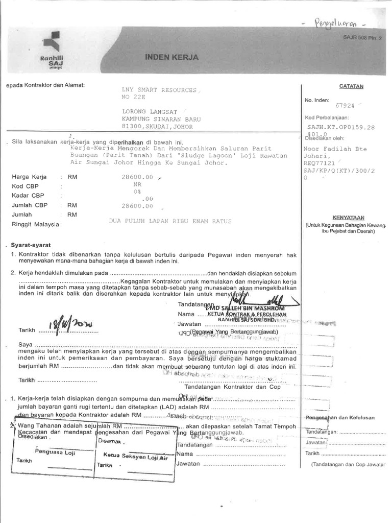 Kerja Pengorekan Parit | PDF