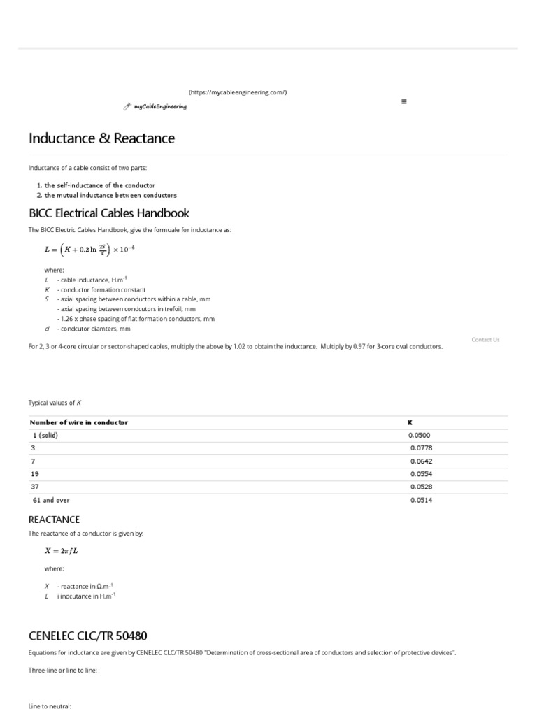 Inductance & Reactance | PDF | Inductance | Electrical Conductor