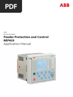 REF 615 Relay Manual | PDF | Electrical Engineering | Electromagnetism