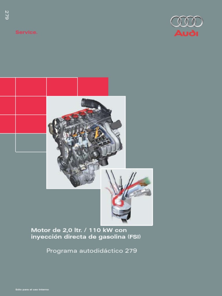 AUDI+279+Motor+2 0l+110kW+FSI | PDF | Acelerador | Bomba