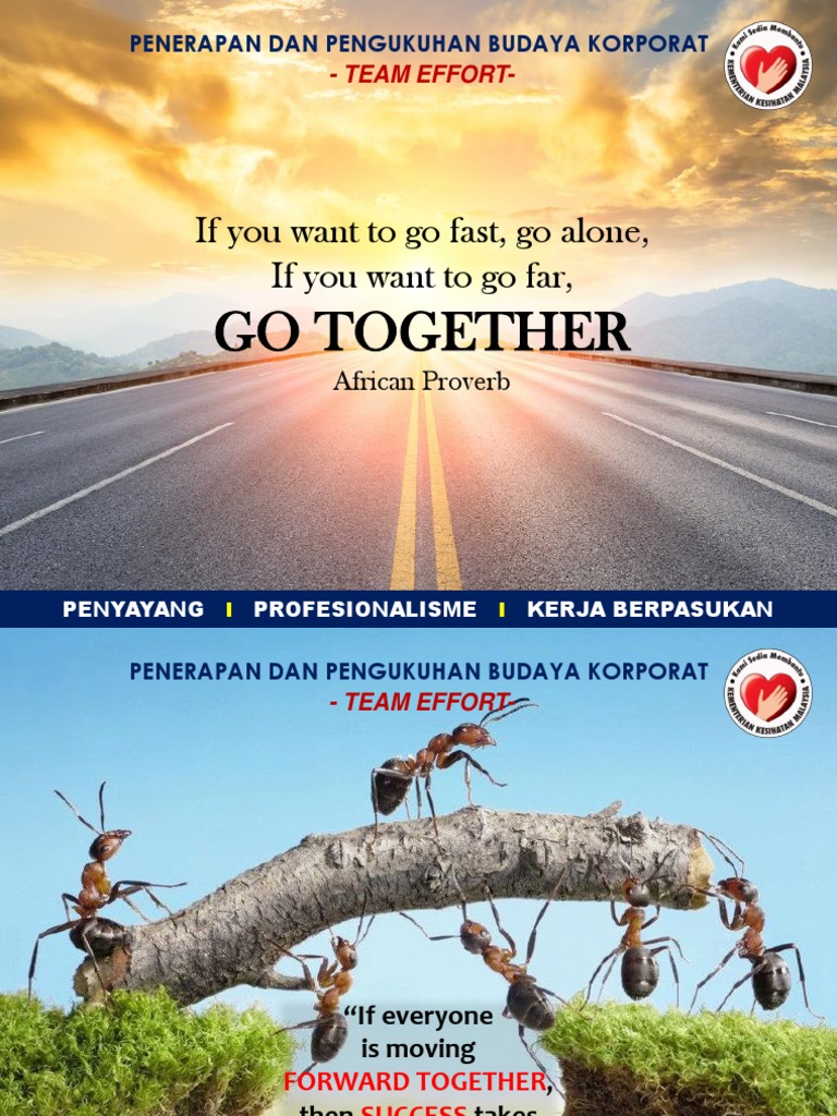 Go Together: If You Want To Go Fast, Go Alone, If You Want To Go Far | PDF