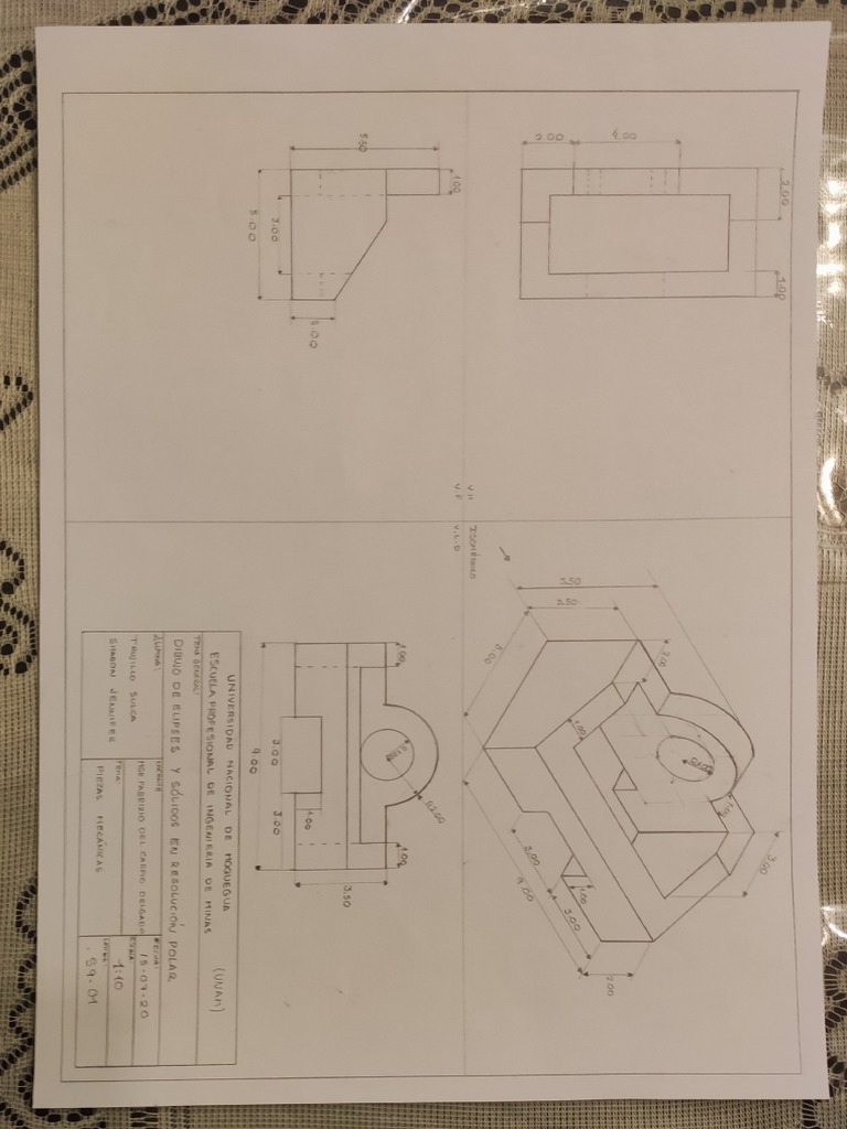 CINCO Ejemplos de Isometricos | PDF