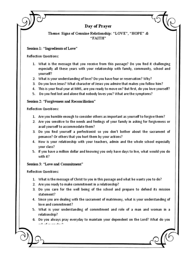 Reflective Questions | PDF