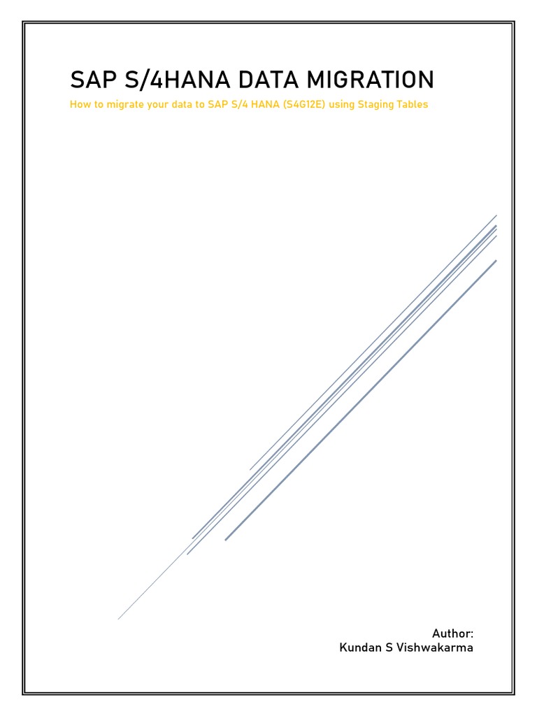 Sap S4hana Data Migration Pdf Download Free Pdf Databases Data 2667
