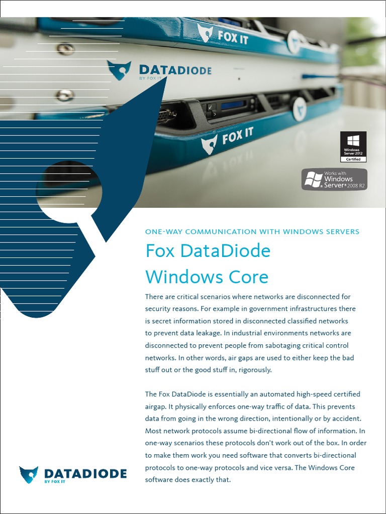 Fox DataDiode Windows Core - EN 1 | PDF | Computer Network | Network ...