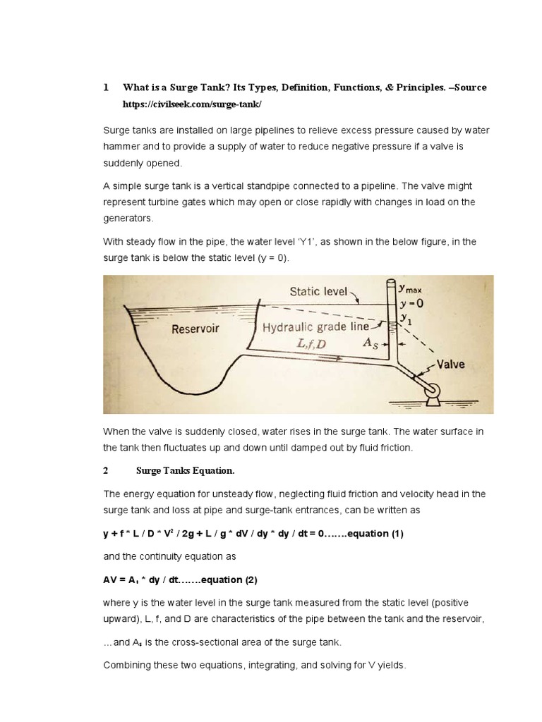 What Is A Surge Tank | PDF | Thermal Expansion | Gases