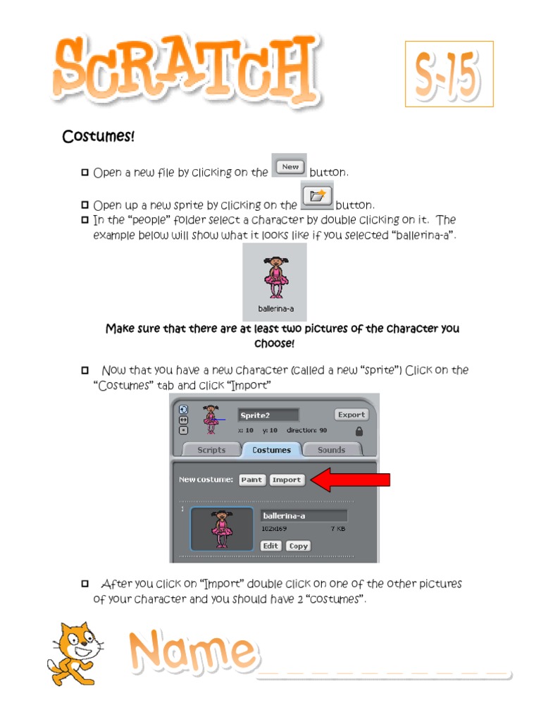 Scratch Worksheet - 1 PDF | PDF | Games & Activities | Language Arts ...