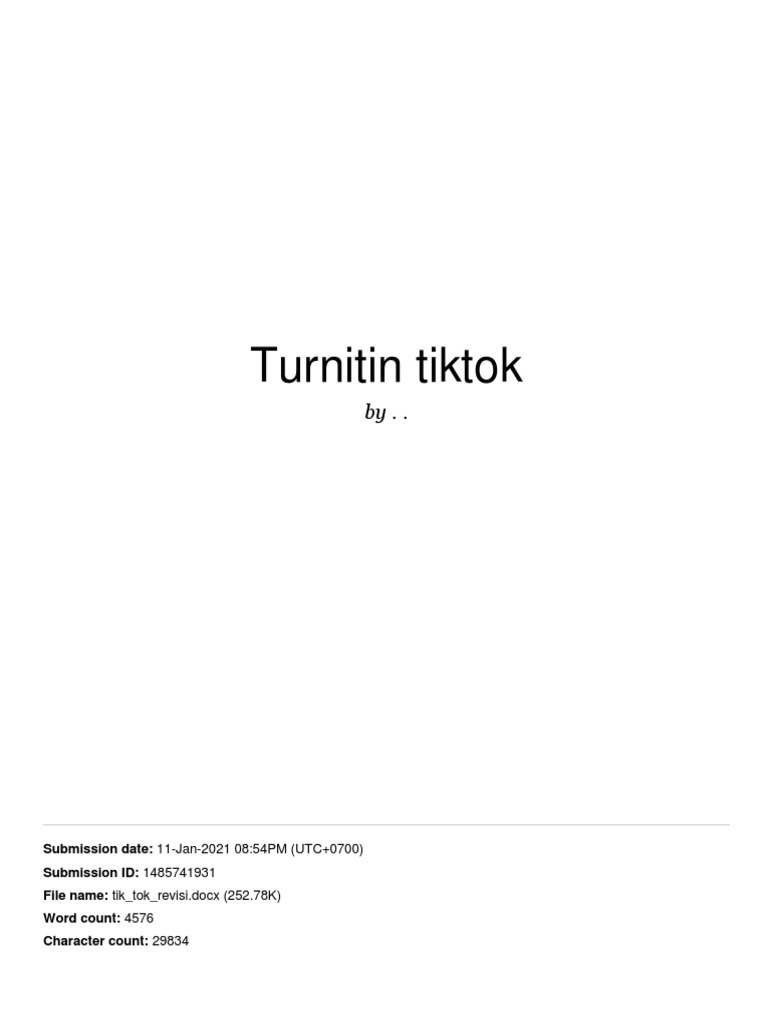 Tik Tok Fix PDF | PDF