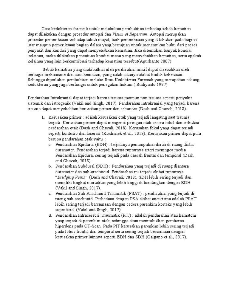 Pendarahan Otak 1 Dan 2 (Edh, SDH - Sah, Ich) | PDF