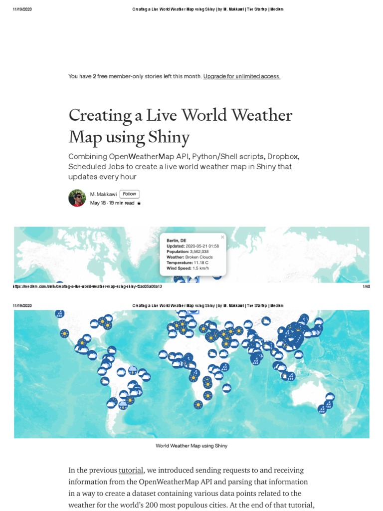 Creating A Live World Weather Map Using Shiny - by M. Makkawi - The ...