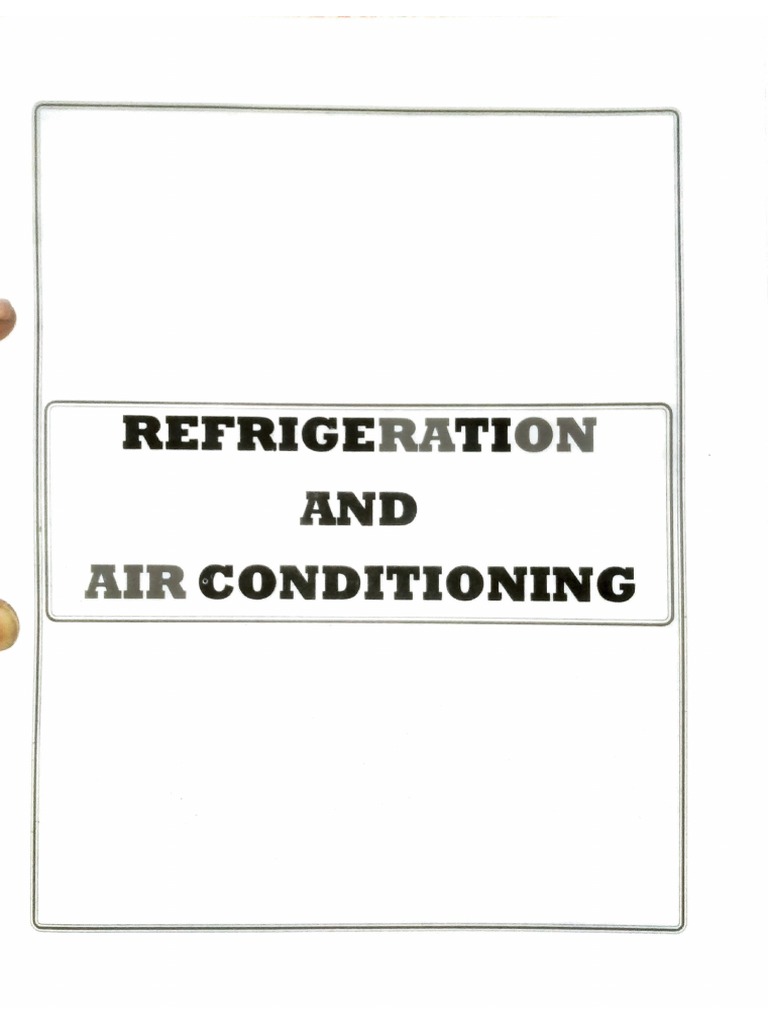 Refrigeration and Air Conditioning Sample Paper | PDF | Relative Humidity | Branches Of ...