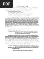 (Week 1) FIL 7 Q2 Nasusuri Ang Mga Detalye NG Tekstong Pampanitikan para Sa Kritikal | PDF