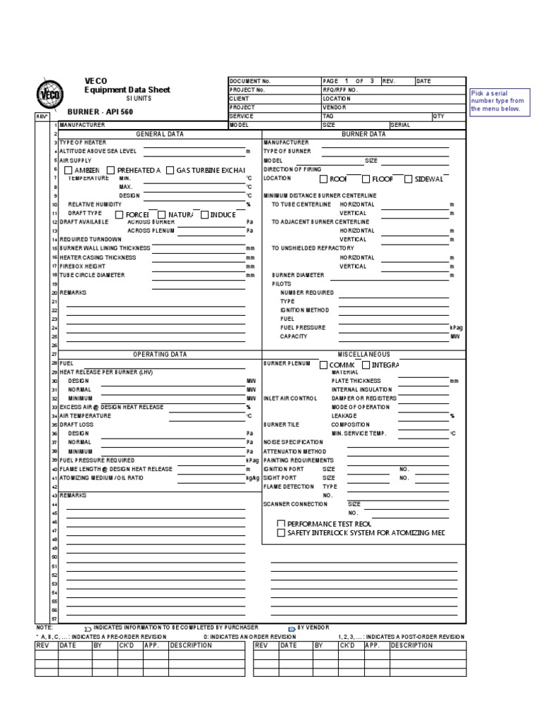 Burner - Api 560 | PDF | Combustion | Fuels