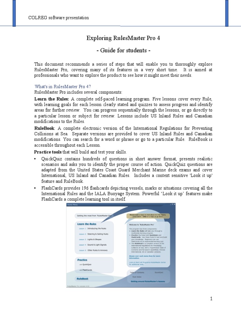 Guide Rules Master | PDF | Menu (Computing) | Microsoft Windows