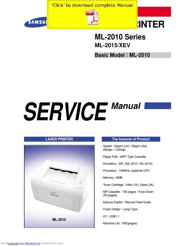 ml2010 Series | PDF | Office Equipment | Computing