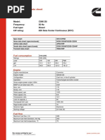 Cummins C900D5 Diesel Generator Data Sheet PDF | PDF | Diesel Engine | Engines