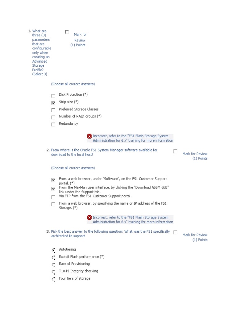 Oracle Fs1 Flash Storage System Field Delivery Support Consultant Pdf Computer Data Storage