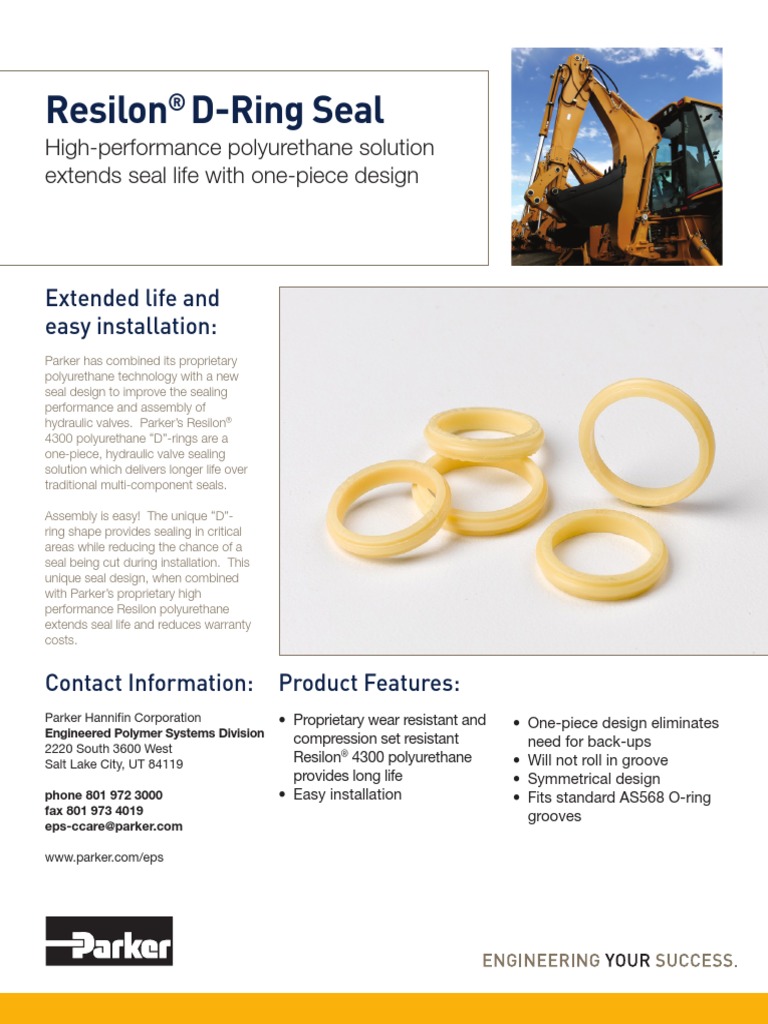 Resilon D-Ring Seal: High-Performance Polyurethane Solution Extends ...