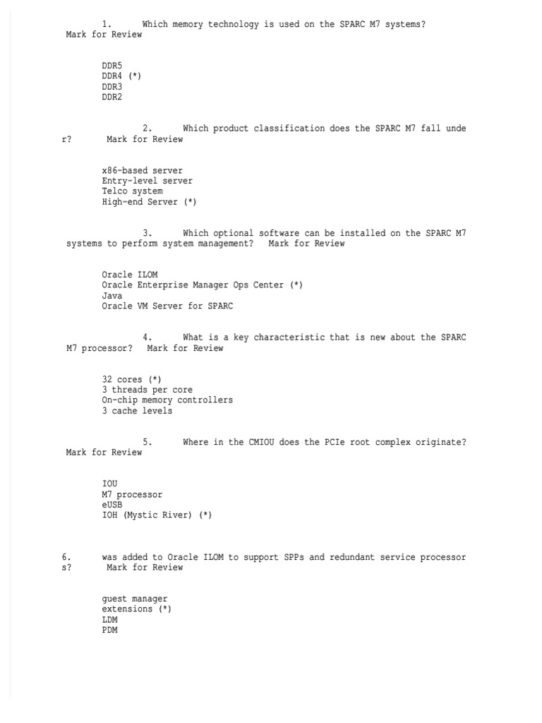 SPARC M7 Server Hardware Overview | PDF