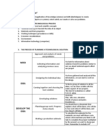 Stages of the Technological Design Process | PDF | Brainstorming ...