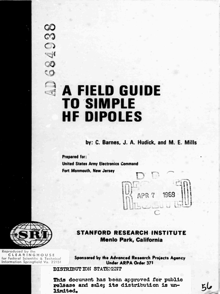 A Field Guide To Simple HF Dipoles: Distributidn Stalsföht | PDF ...