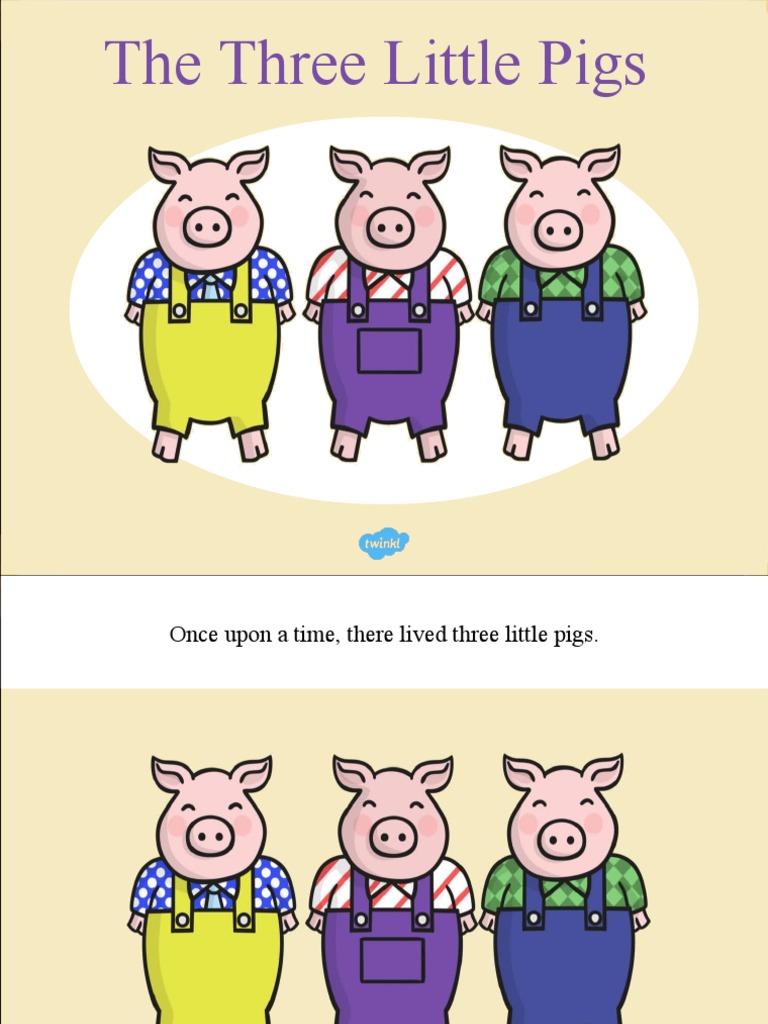 The Three Little Pigs Story Summary | PDF