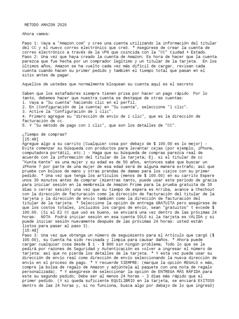 Amazon Method | PDF | Informática | Seguridad