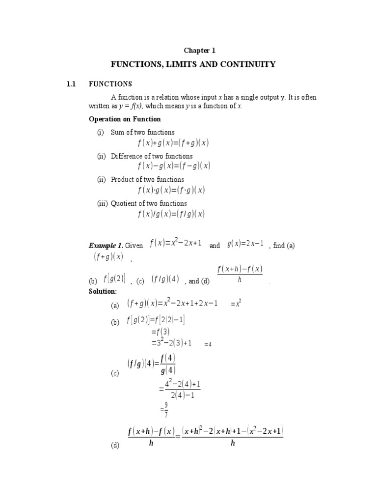 Chapter 1 | PDF | Function (Mathematics) | Teaching Mathematics