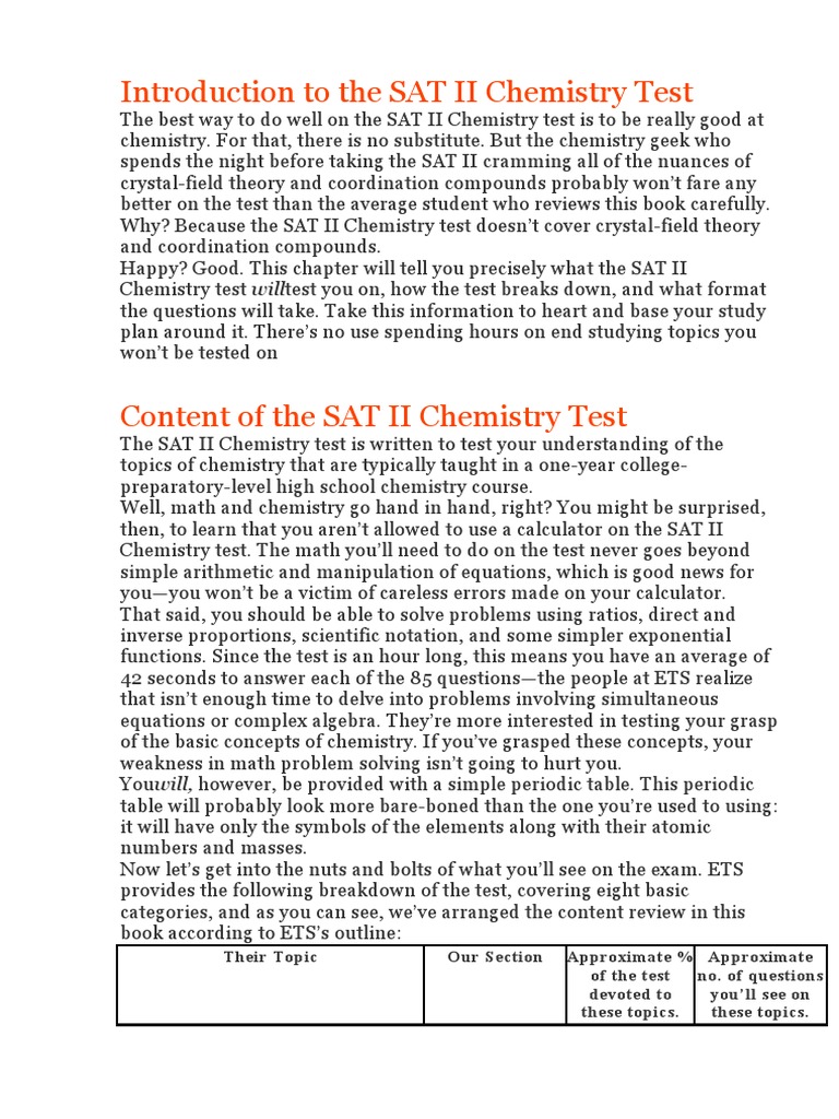 SAT II Chemistry PDF | PDF | Radioactive Decay | Nuclear Physics